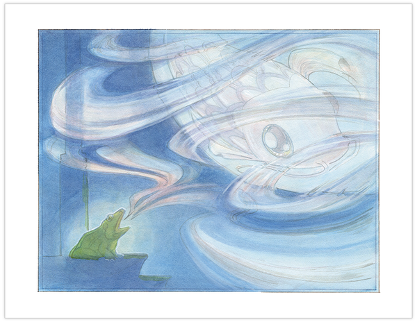 “The Frog Who Swallowed the Moon” Art Print by Casey Robin – Empire ...