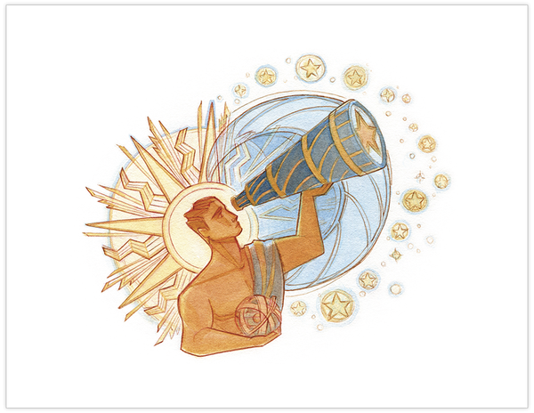 “The Sun God Dreams of Night” Art Print by Casey Robin – Empire & Great ...